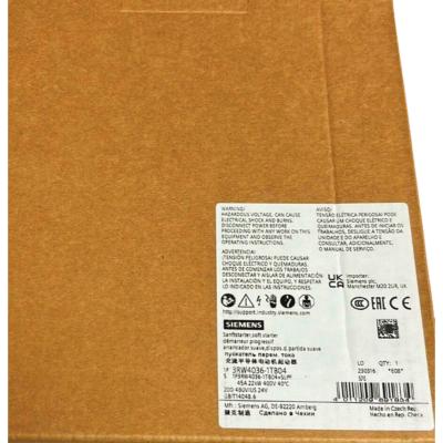 China SIEMENS 3RW4036-1TB04 SIRIUS SOFT STARTER S2 45 A, 22 KW/400 V, 40 °C 200-480 V AC, 24 V AC/DC SCREW TERMINALS for sale