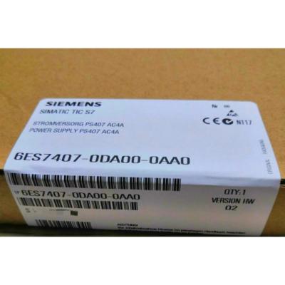 China SIEMENS 6ES7407-0DA00-0AA0 SIMATIC S7-400, PS 407 POWER SUPPLY, 4A, 120/230V AC, 5V/4A DC for sale
