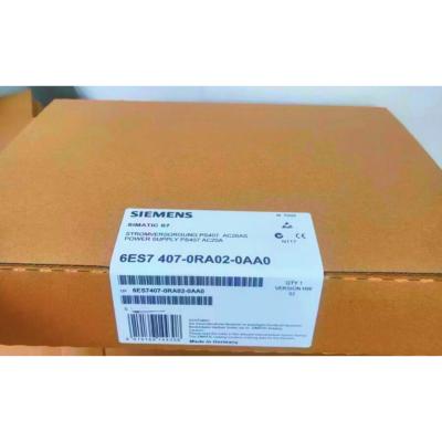 China SIEMENS 6ES7407-0RA02-0AA0 SIMATIC S7-400, POWER SUPPLY PS407, 20 A, WIDE RANGE, UC 120/230V, 5 V DC/20 A for sale