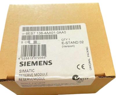 China SIEMENS 6ES7138-4AA01-0AA0 SIMATIC DP, 5 RESERVE MODULES FOR ET 200S, 15 MM WIDTH, FOR LOCATION RESERVATION NOT USED for sale