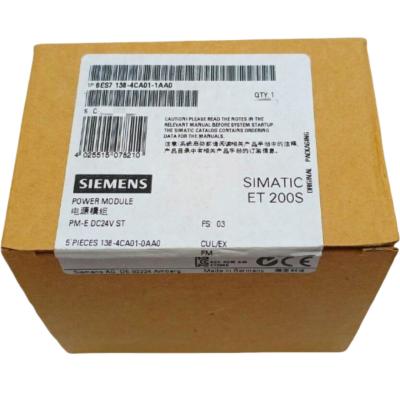 China SIEMENS 6ES7138-4CA01-1AA0 SIMATIC DP, 5 POWER MODULES PM-E FOR ET 200S; 24 V DC WITH DIAGNOSTICS 5 UNITS PER PACKING for sale