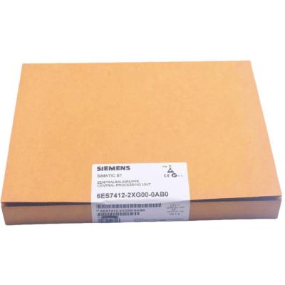 China SIEMENS 6ES7412-2XG00-0AB0 SIMATIC S7-400, CPU 412-2 144 KB WORKING MEMORY (72 KB CODE, 72 KB DATA) 1. INTERFACE MPI/DP for sale