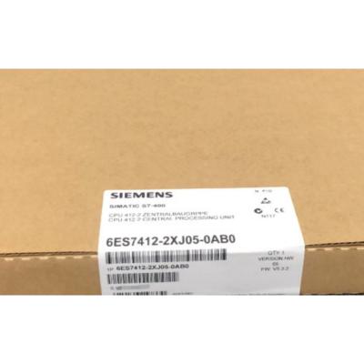 China SIEMENS 6ES7412-2XJ05-0AB0 SIMATIC S7-400, CPU 412-2 CENTRAL PROCESSING UNIT WITH: WORK MEMORY 512 KB, 256 KB CODE, for sale