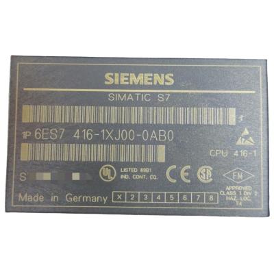 China SIEMENS 6ES7416-1XJ00-0AB0 SIMATIC S7-400, CPU 416-1 CENTRAL PROCESSING UNIT WITH: MULTI-POINT MPI INTERFACE 512 KB WORK for sale