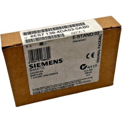 China SIEMENS 6ES7138-4DA03-0AB0 SIMATIC ET200S COUNTER MODULE, 1-CHANNEL, 100KHZ 1 COUNT 24V/100KHZ 15 MM WIDE for sale