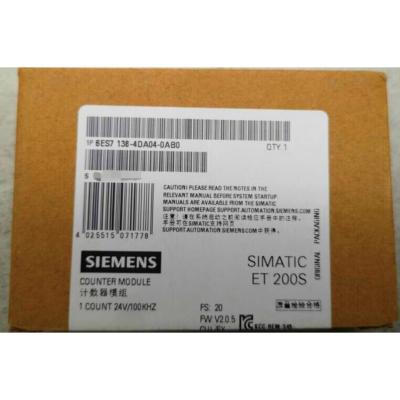 China SIEMENS 6ES7138-4DA04-0AB0 SIMATIC ET200S COUNTER MODULE, 1-CHANNEL, 100KHZ 1 COUNT 24 V/100 KHZ 15 MM INSTALLATION WIDT for sale