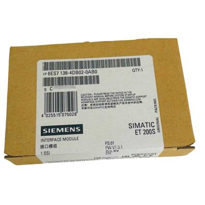 China SIEMENS 6ES7138-4DB02-0AB0 ET200S, EL-MOD., 1SSI 25BIT/1MHZ ET 200S, 1 SSI 25BIT/1MHZ 15MM WIDE MODULE FOR CONN. for sale