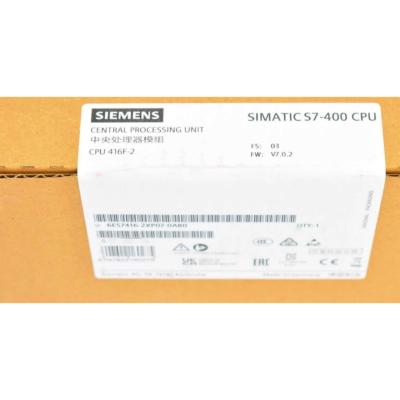 China SIEMENS 6ES7416-2XP07-0AB0 SIMATIC S7-400, CPU 416-2, CENTRAL PROCESSING UNIT WITH: WORK MEMORY 8 MB, (4 MB CODE for sale