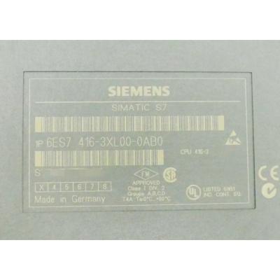 China SIEMENS 6ES7416-3XL00-0AB0 SIMATIC S7-400, CPU 416-3 WORK MEMORY 3.2 MB (1.6 MB CODE, 1.6 MB DATA) 1ST INTERFACE MPI/DP for sale
