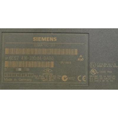 China SIEMENS 6ES7416-3XL04-0AB0 SIMATIC S7-400 CPU416-3 PROCESSOR, MPI/DP/IF, 5.6MB 2ND INTERFACE PROFIBUS DP for sale