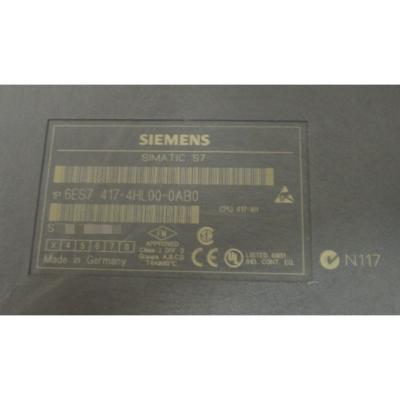 China SIEMENS 6ES7417-4HL00-0AB0 SIMATIC S7-400H, CPU 417H CENTRAL UNIT FOR S7-400H 4 INTERFACES: 1 MPI/DP, 1 DP A. for sale
