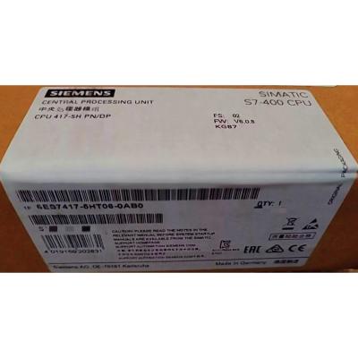 China SIEMENS 6ES7417-5HT06-0AB0 SIMATIC S7-400 CPU417-5H PROCESSOR, MPI/DP/PN/FO 16MB 1X PN AND 2 FOR SYNC MODULES for sale