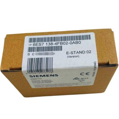 China SIEMENS 6ES7138-4FB02-0AB0 SIMATIC DP, ELECTRON. MODULE F. ET200S, 4 F-DO PROFISAFE, DC 24V/2A for sale