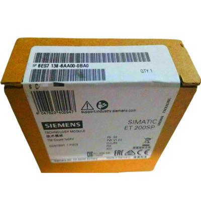 China SIEMENS 6ES7138-6AA00-0BA0 SIMATIC ET 200SP, TM COUNT 1X 24 V COUNTER MODULE, 1 CHANNEL FOR 24 V INCREMENTAL for sale