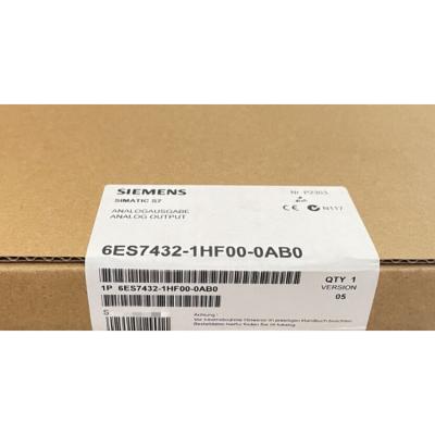 China SIEMENS 6ES7432-1HF00-0AB0 SIMATIC S7-400, ANALOG OUTPUT SM 432, ISOLATED 8 AO; RESOLUTION 13 BIT for sale