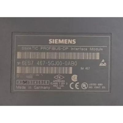 China SIEMENS 6ES7467-5GJ00-0AB0 SIMATIC S7-400, IM 467 (RS485) PROFIBUS DP MASTER INTERFACE FOR CONNECTING FIELD DEVICES ACC. TO PROFUBUS DP STANDARD for sale