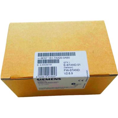 China SIEMENS 6ES7151-7AA20-0AB0 SIMATIC DP, IM151-7 CPU FOR ET200S, 96 KB WORK MEMORY WITH INTEGRATED PROFIBUS DP INTERFACE (9-POLE D-SUB SOCKET) AS DP SLAVE, WITHOUT BATTERY for sale
