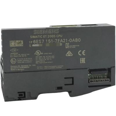 China SIEMENS 6ES7151-7FA21-0AB0 SIMATIC DP, IM151-7 F-CPU FOR ET200S, 192 KB WORK MEMORY WITH INTEGRATED PROFIBUS DP INTERFACE (9-POLE D-SUB SOCKET) AS DP SLAVE, WITHOUT BATTERY SIMATIC MMC REQUIRED for sale