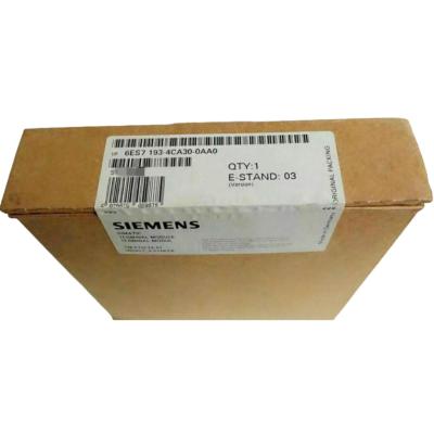 China SIEMENS 6ES7193-4CA30-0AA0 SIMATIC DP, 5 TERMINAL MODULES TM-E15C24-A1 FOR ET 200S FOR ELECTRONIC MODULES 15 MM WIDTH, SPRING-TYPE TERMINALS 2X4 TERMINAL CONNECTIONS WITH TERMINAL ACCESS TO AUX1 for sale