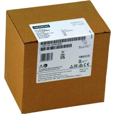 China SIEMENS 6ES7214-1HG40-0XB0 SIMATIC S7-1200, CPU 1214C, COMPACT CPU, DC/DC/RELAY, ONBOARD I/O: 14 DI 24 V DC; 10 DO RELAY 2 A; 2 AI 0-10 V DC, POWER SUPPLY: DC 20.4-28.8 V DC, PROGRAM/DATA MEMORY 150KB for sale