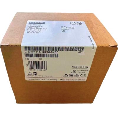 China SIEMENS 6ES7214-1HF40-0XB0 SIMATIC S7-1200F, CPU 1214 FC, COMPACT CPU, DC/DC/RELAY, ONBOARD I/O: 14 DI 24 V DC; 10 DO RELAY 2 A; 2 AI 0-10 V DC, POWER SUPPLY: DC 20.4-28.8 V DC for sale