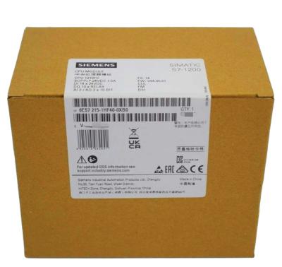 China SIEMENS 6ES7215-1HF40-0XB0 SIMATIC S7-1200F, CPU 1215 FC, COMPACT CPU, DC/DC/RELAY, 2 PROFINET PORTS, ONBOARD I/O: 14 DI 24 V DC; 10 DO RELAY 2 A, 2 AI 0-10 V DC, 2 AO 0-20 MA DC for sale
