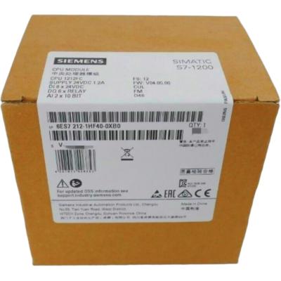 China SIEMENS 6ES7212-1HF40-0XB0 SIMATIC S7-1200, CPU 1212FC, COMPACT CPU, DC/DC/RELAY, ONBOARD I/O: 8 DI 24 V DC; 6 DO RELAY 2 A; 2 AI 0-10 V DC, POWER SUPPLY: DC 20.4-28.8 V DC, PROGRAM/DATA MEMORY 150 KB for sale