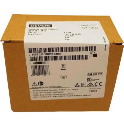 China SIEMENS 6ES7231-5ND32-0XB0 SIMATIC S7-1200, ANALOG INPUT, SM 1231, 4 AI, +/-10 V, +/-5 V, +/-2.5 V, +/-1.25 OR 0-20 MA/4-20 MA, 15 BIT+SIGN BIT for sale