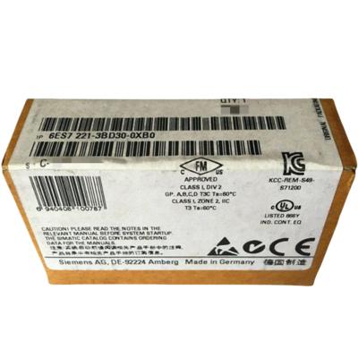 China SIEMENS 6ES7221-3BD30-0XB0 SIMATIC S7-1200, DIGITAL INPUT SB 1221, 4 DI, 24 V DC 200 KHZ, SOURCING INPUT for sale