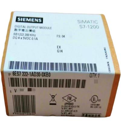 China SIEMENS 6ES7222-1AD30-0XB0 SIMATIC S7-1200, DIGITAL OUTPUT SB 1222, 4 DQ, 5V DC 200KHZ for sale