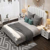 China Luxury Hotel Bedroom Furniture Solid Wood Shelf With Stainless Steel Legs for sale