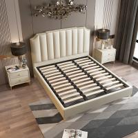 China Luxury Hotel Bedroom Furniture Solid Wood Shelf With Stainless Steel Legs for sale