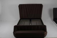 China Metal Zipper Bed Bedroom Furniture Lurxury Lit Double King Size for sale