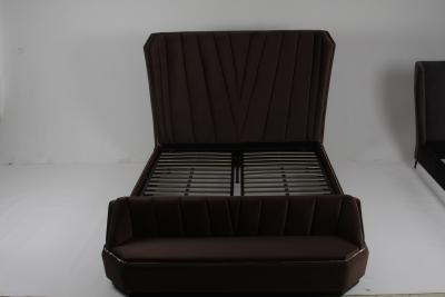China Metal Zipper Bed Bedroom Furniture Lurxury Lit Double King Size for sale