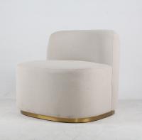 China Living Room White Fabric Boucle Accent Leisure Chair Modern Style for sale