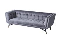 China Solid Wood Frame Living Room Sofa With Synthetic Leather for sale