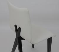 China White Leather Fabric Furniture Dining Room Office Chairs Luxury Modern for sale