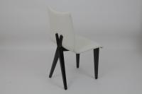 China White Leather Fabric Furniture Dining Room Office Chairs Luxury Modern for sale