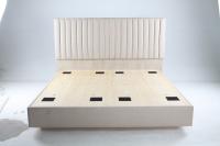 China Hotel Bedroom Furniture Sets Include Fixed Furniture White Color And King Bed for sale