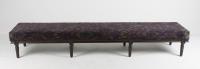 China Vintage American Style Living Room Ottoman Bench Solid Wooden Upholstered for sale