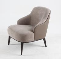 China Living Room Coffee Shop Hotel Leisure Office ArmChairs With Wooden Legs for sale
