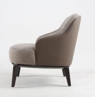 China Living Room Coffee Shop Hotel Leisure Office ArmChairs With Wooden Legs for sale