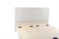 China Metal Frame Luxury Hotel Bedroom Furniture Polyester Fabric Upholstered for sale
