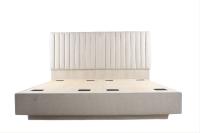 China Metal Frame Luxury Hotel Bedroom Furniture Polyester Fabric Upholstered for sale