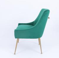 China Metal Golden And Green Fabric Living Room Leisure Chair Commercial for sale