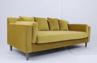 China Tufted Button Velvet 3 Seater Modular Sectional Sofa Set For Living Room for sale