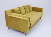 China Tufted Button Velvet 3 Seater Modular Sectional Sofa Set For Living Room for sale
