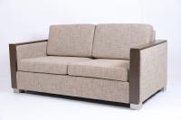 China Custom Modern Upholstered Sofa With Wood Frame Arm Rest And Stainless Steel Legs for sale