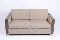 China Custom Modern Upholstered Sofa With Wood Frame Arm Rest And Stainless Steel Legs for sale