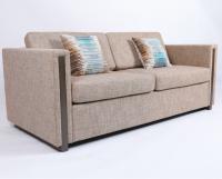 China Fabric Upholstered Wooden Arm Hotel Queen Sofa Sleeper Luxury Modern Design for sale
